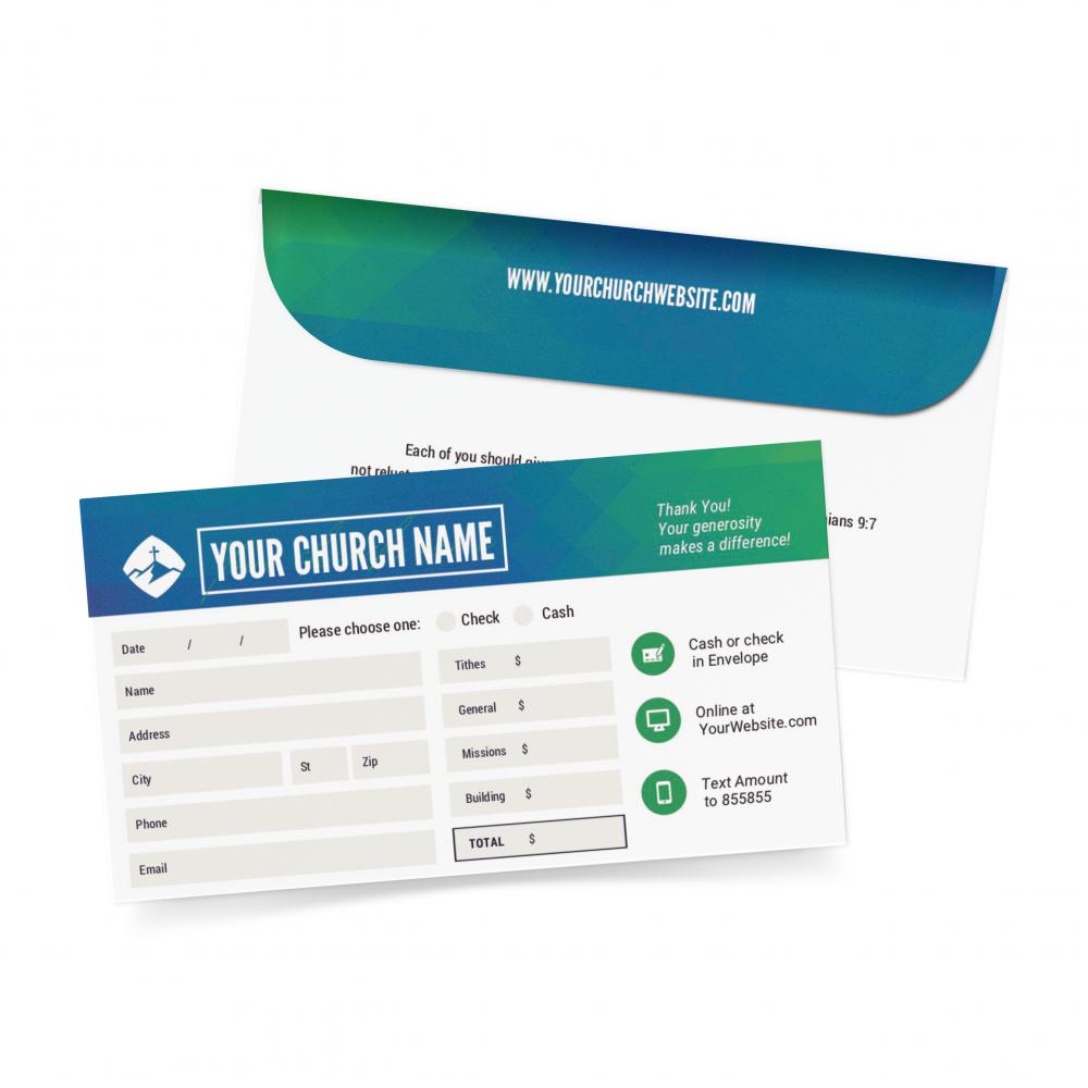 Gradient Service - Short Flap Offering Envelope