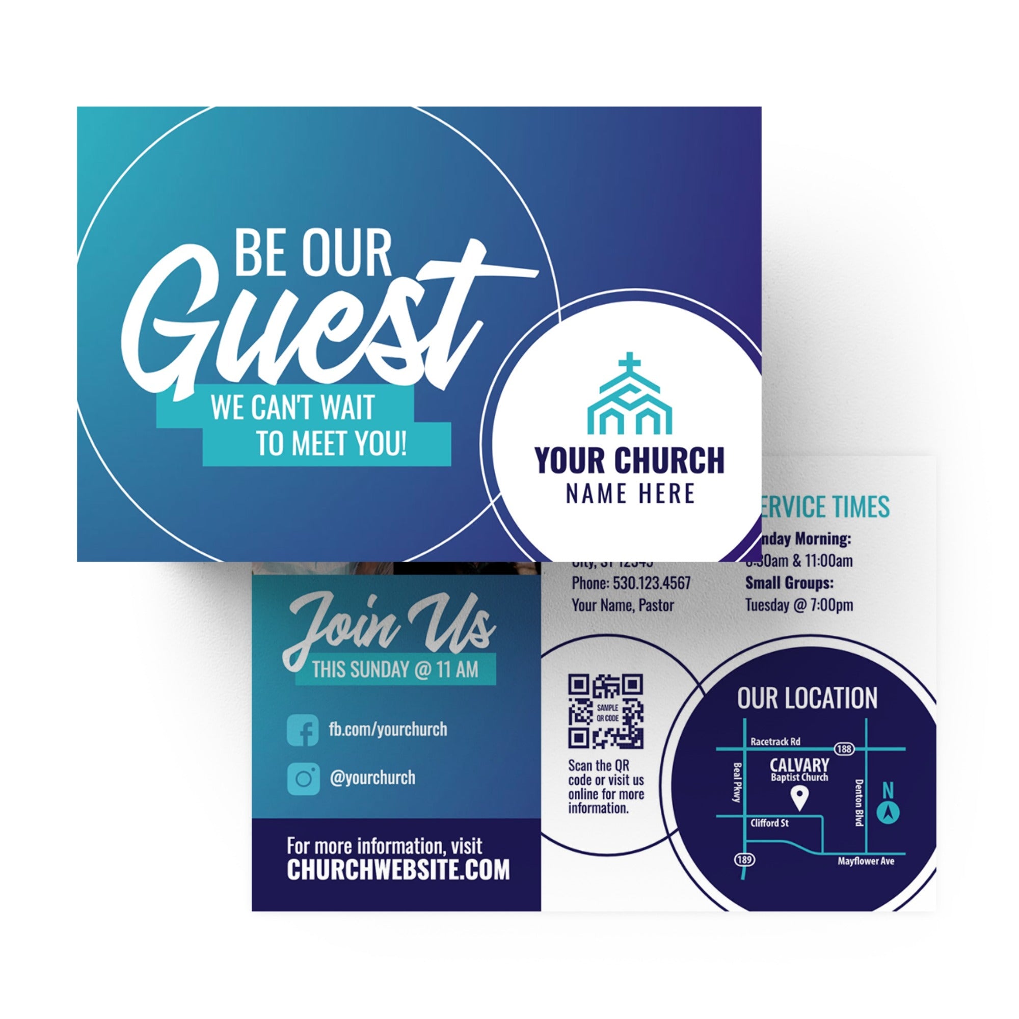 Soft Blue - Standard Invitation Card