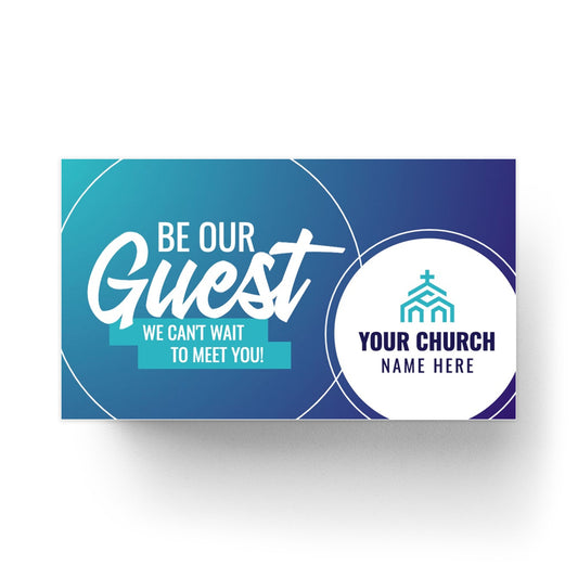 Soft Blue - Mini Invitation Card