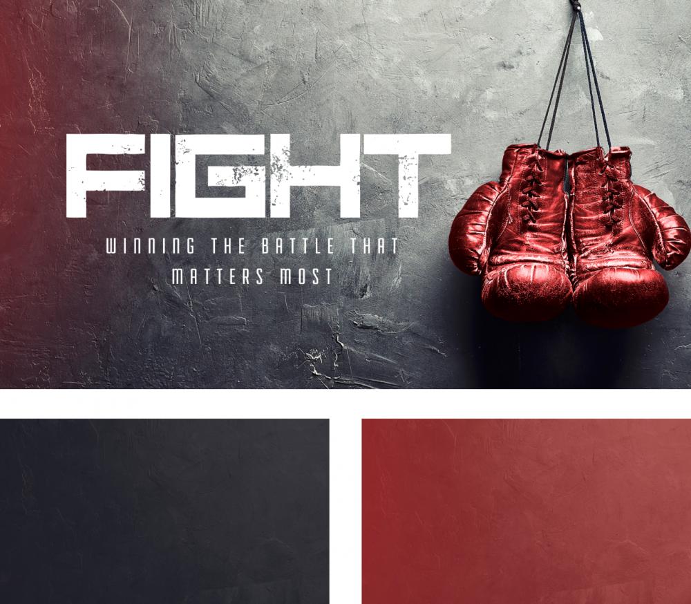 Boxing Gloves Sermon - Screen Set