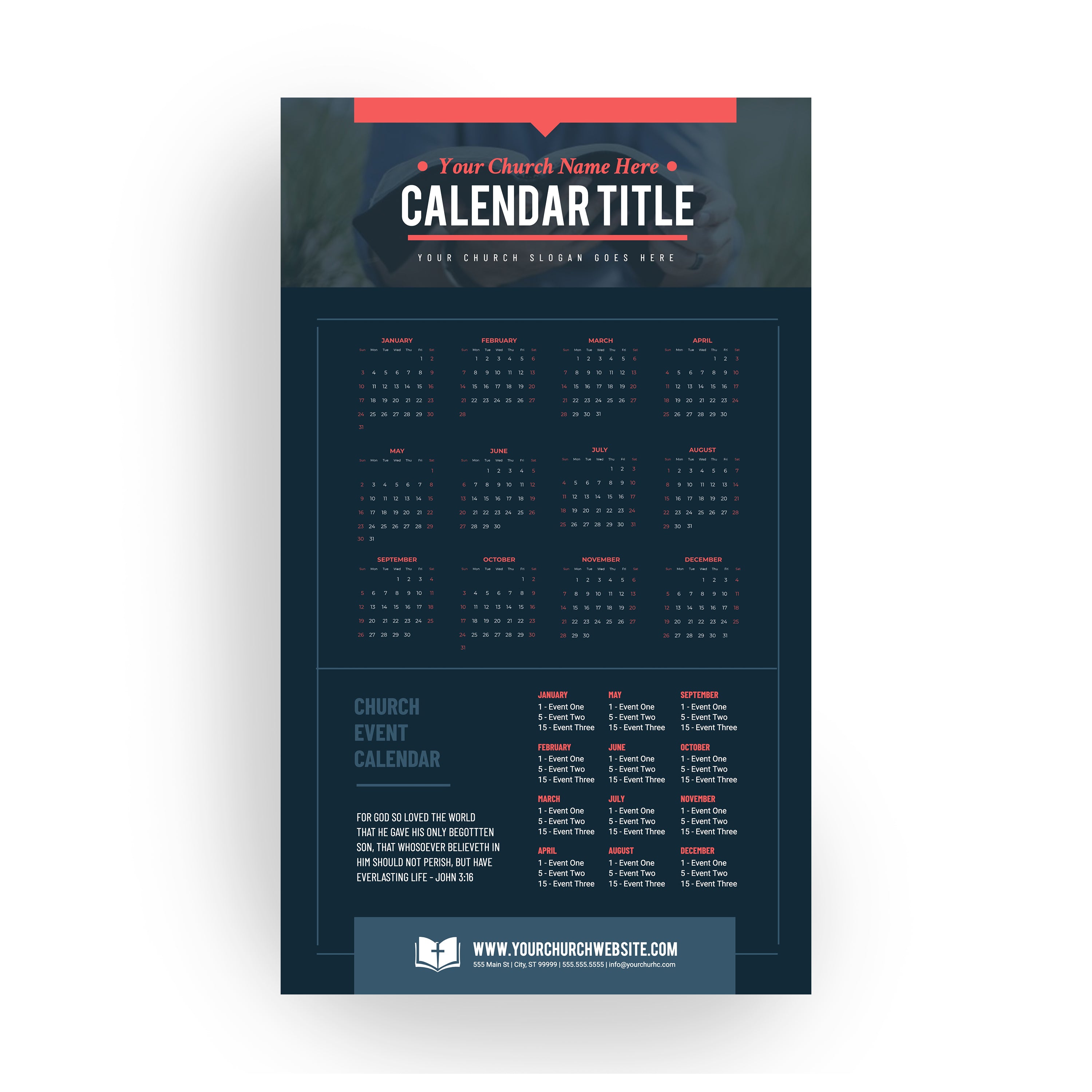 Bible Yearly Theme - Church Calendar