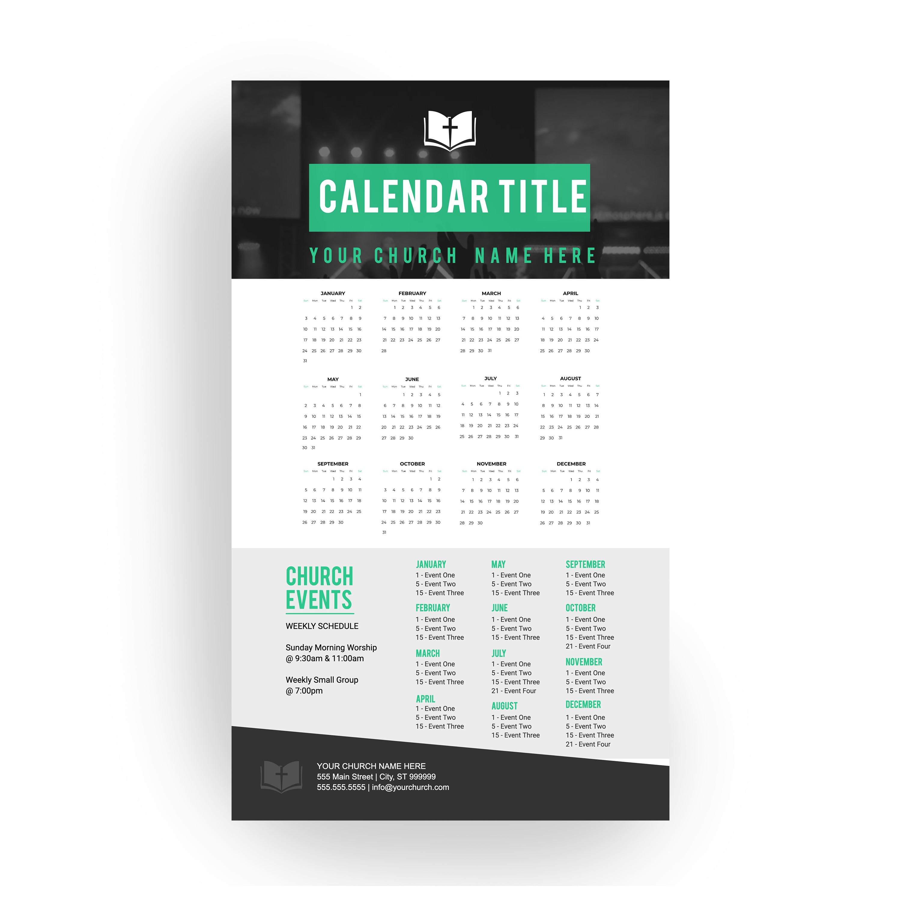 Brush Yearly Theme - Church Calendar