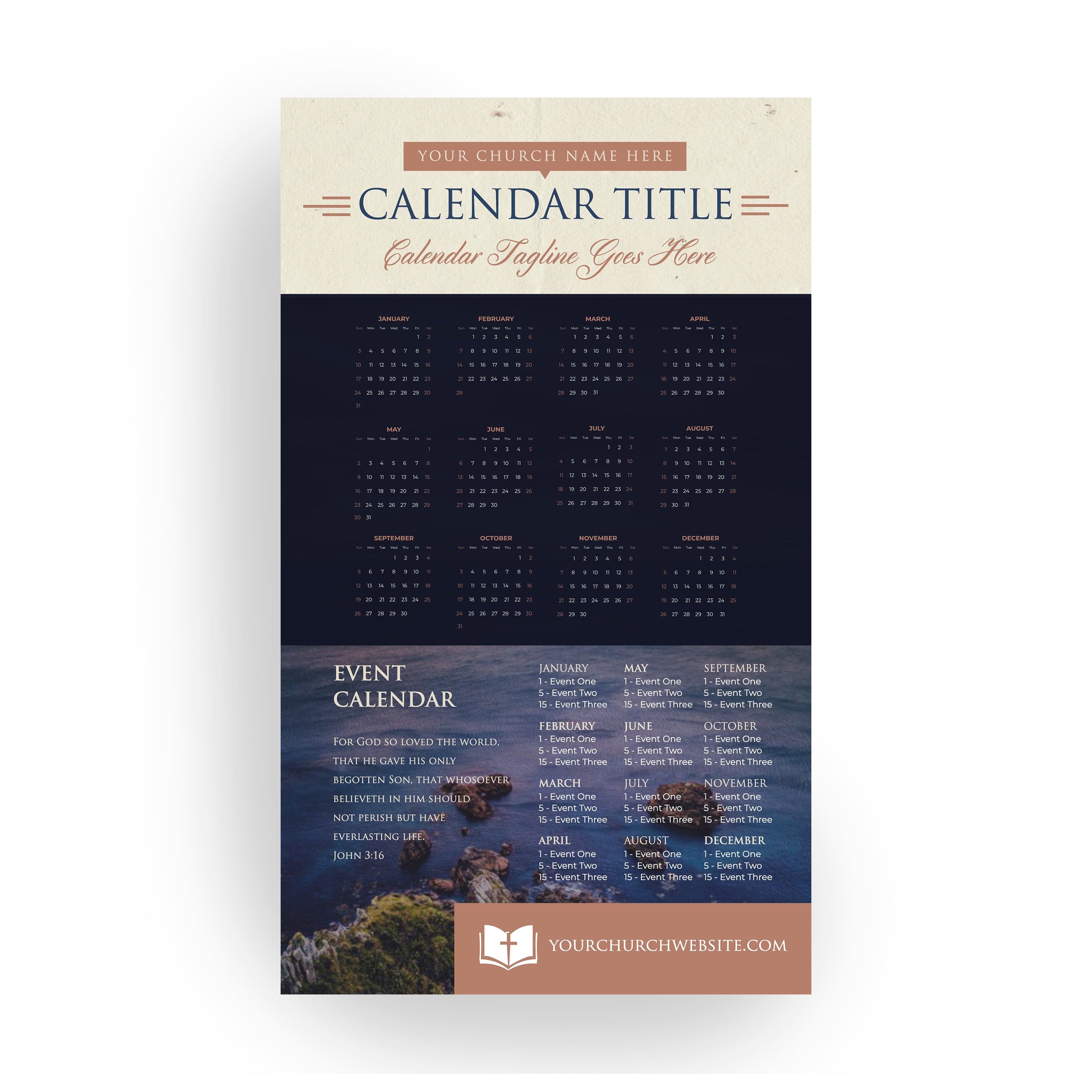 Classic Yearly Theme - Church Calendar