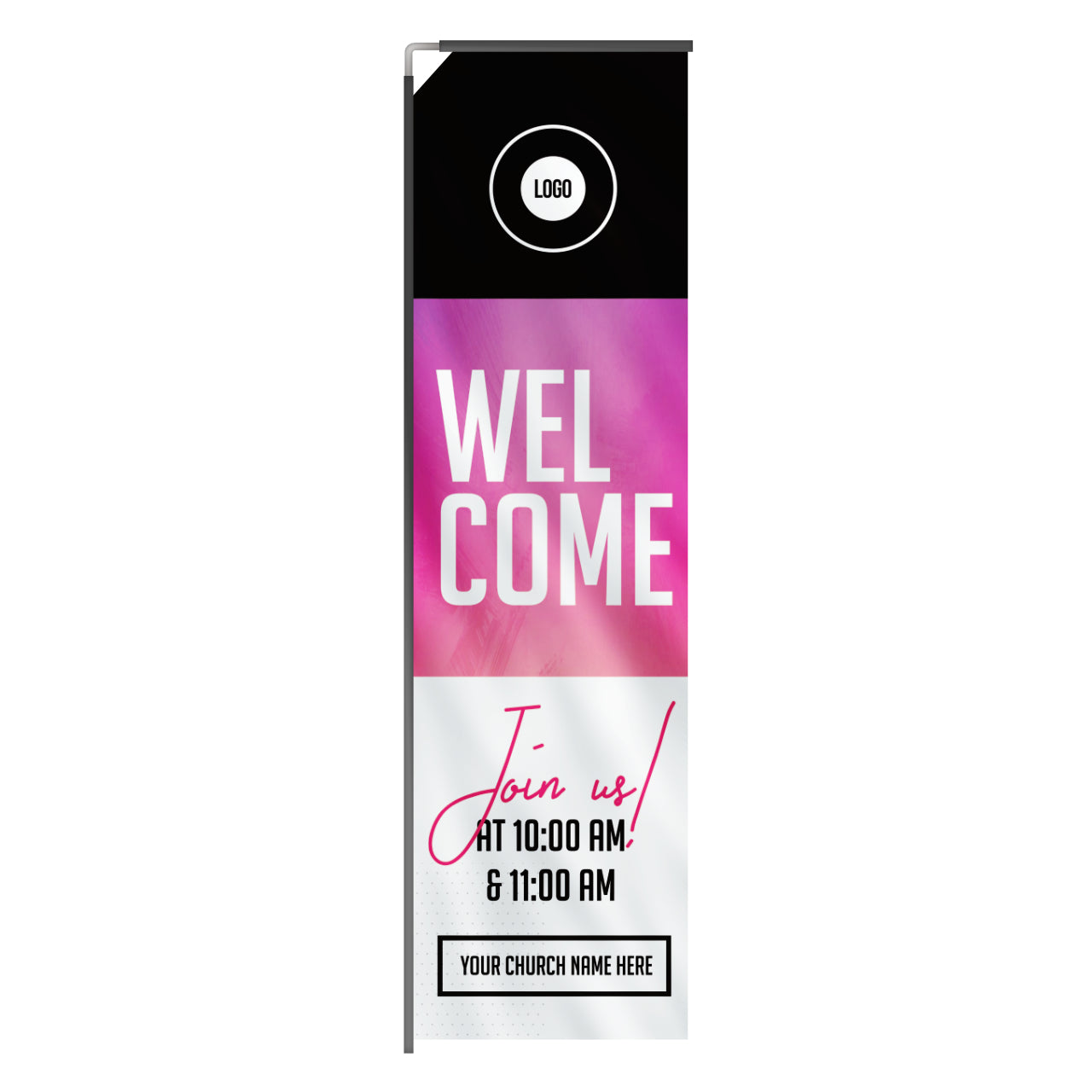 Gradient and Paint Clean - Rectangle Flag