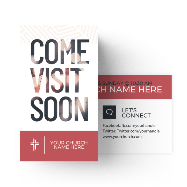 Come Visit Soon - Mini Invitation Card