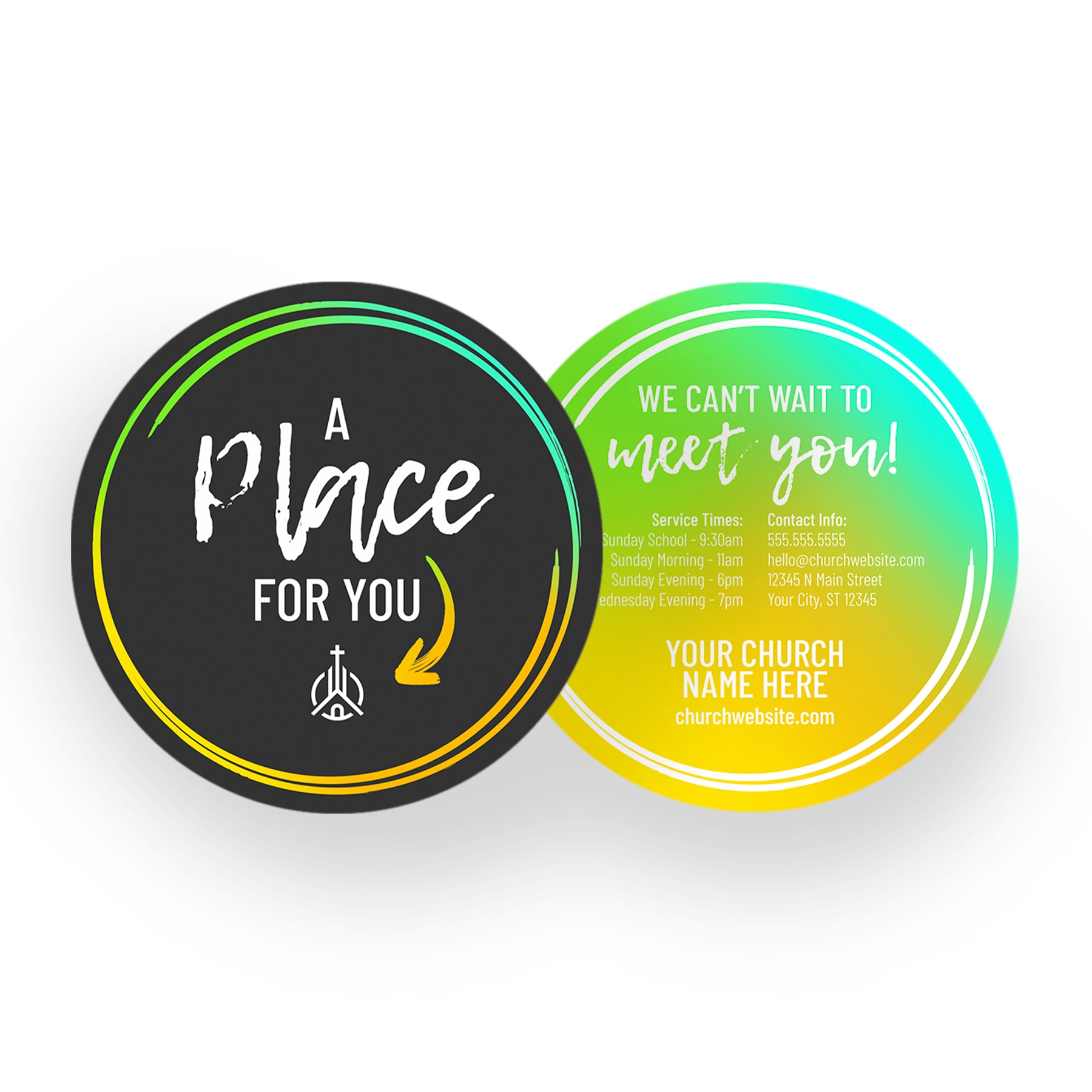 Round Invitation Cards