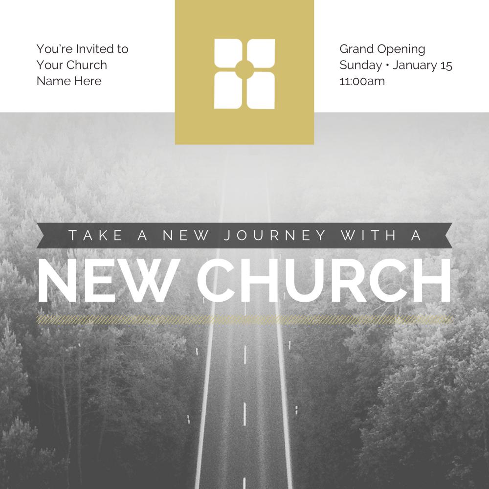 New Church Sermon - Social Media Graphic