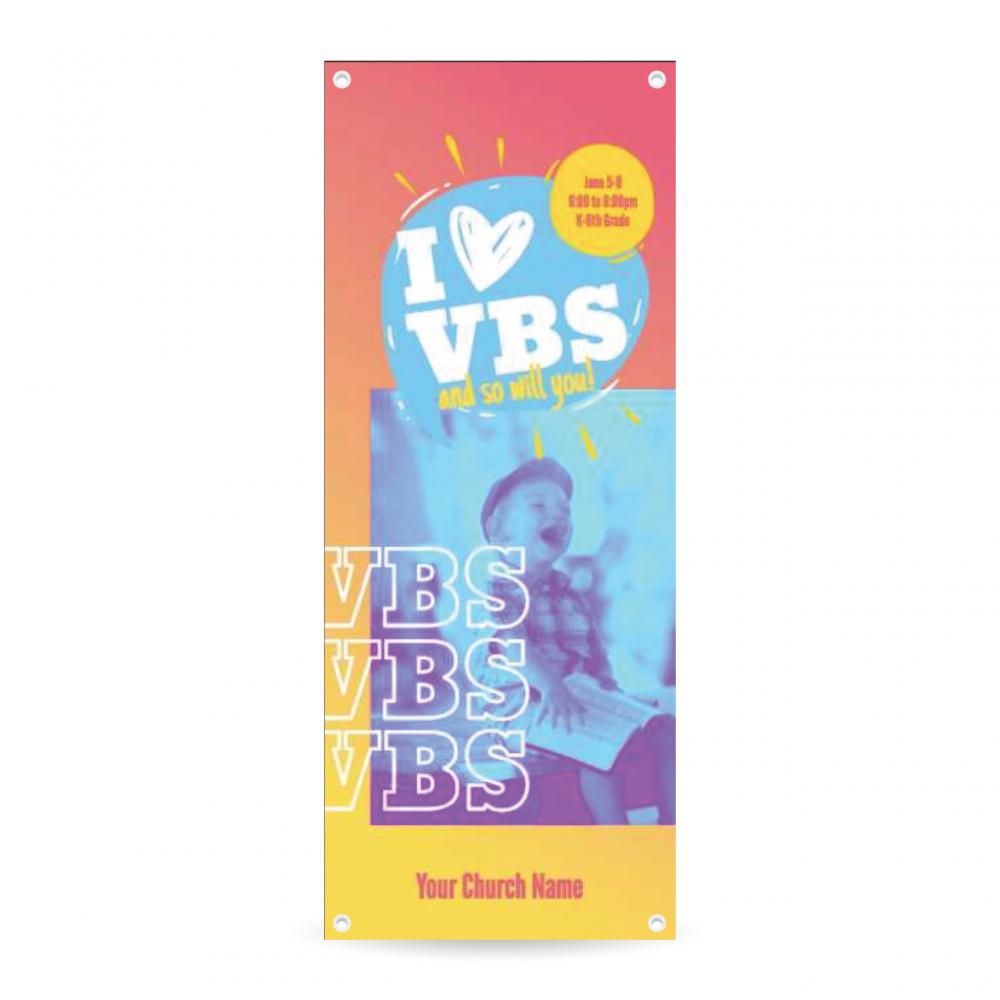 I Love VBS - Vertical Banner