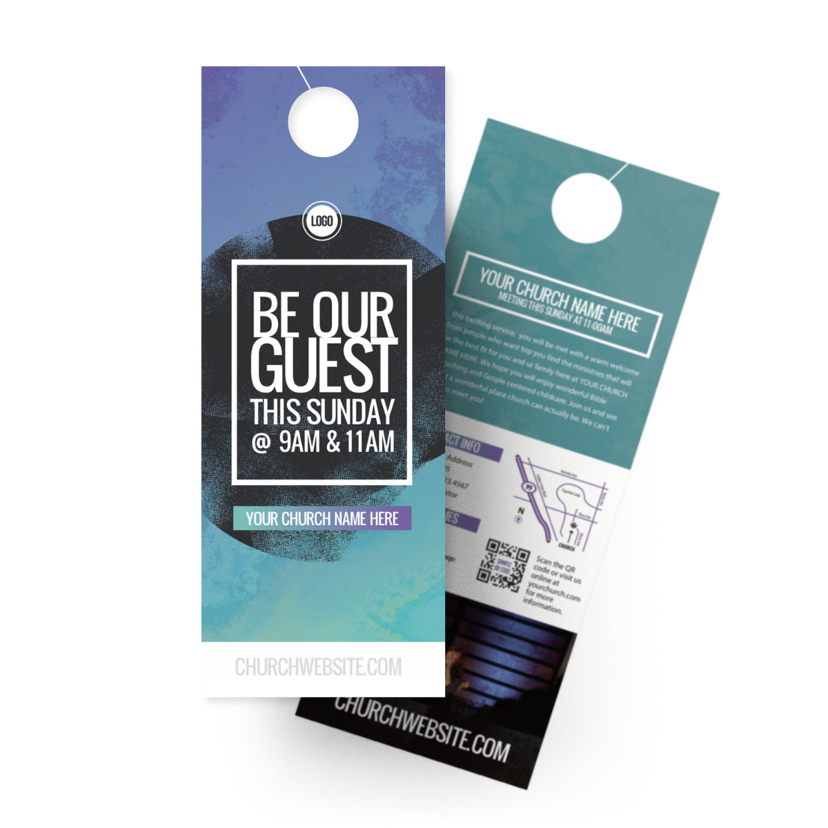 Be Our Guest Circle Gradient - Mini Invitation Card