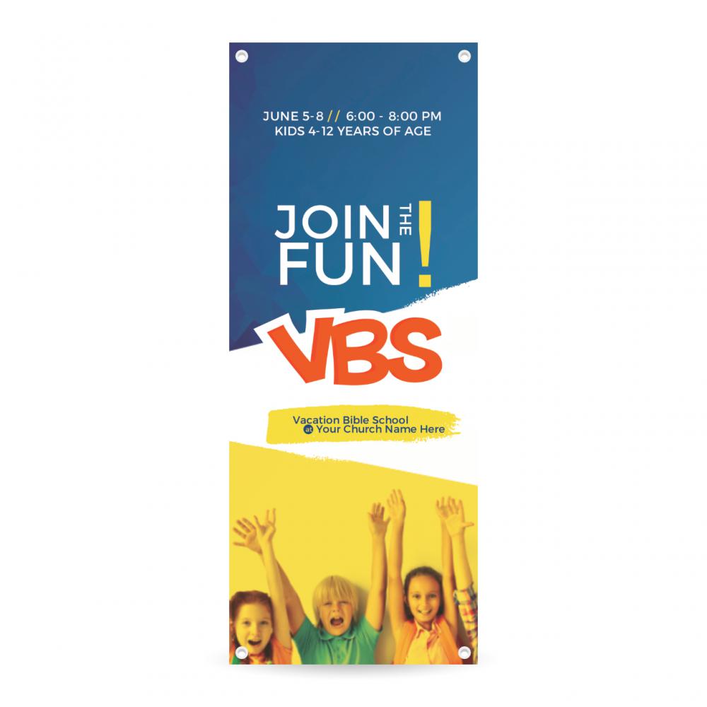 VBS Join the Fun - Vertical Banner