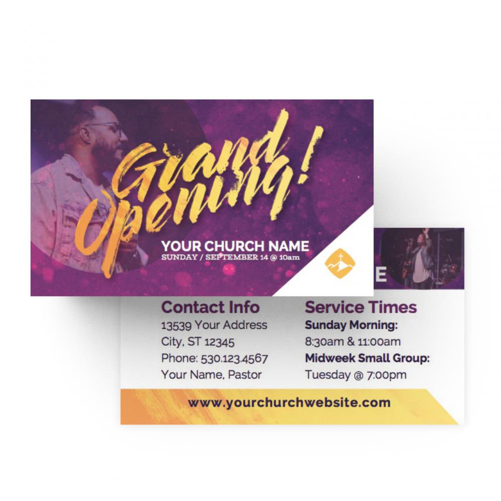 Grand Opening Sparkle - Mini Invitation Card