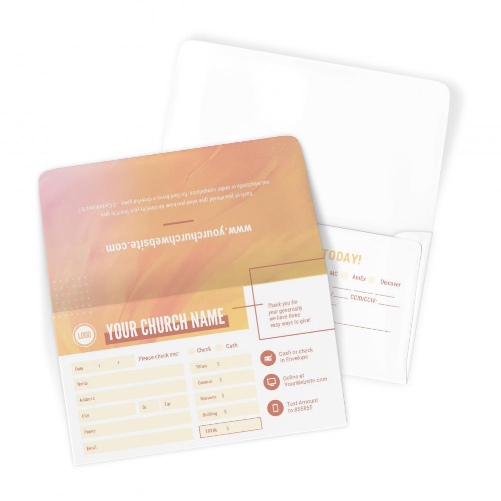 Welcome Paint - Long Flap Offering Envelope