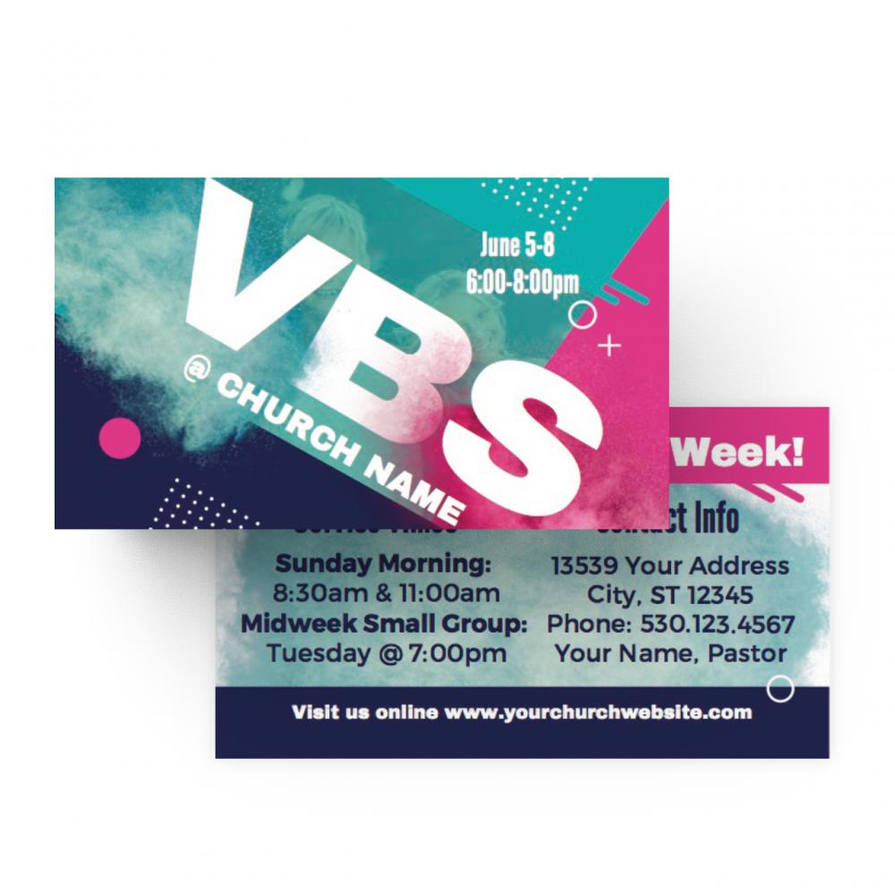 VBS Bright Powder - Mini Invitation Card