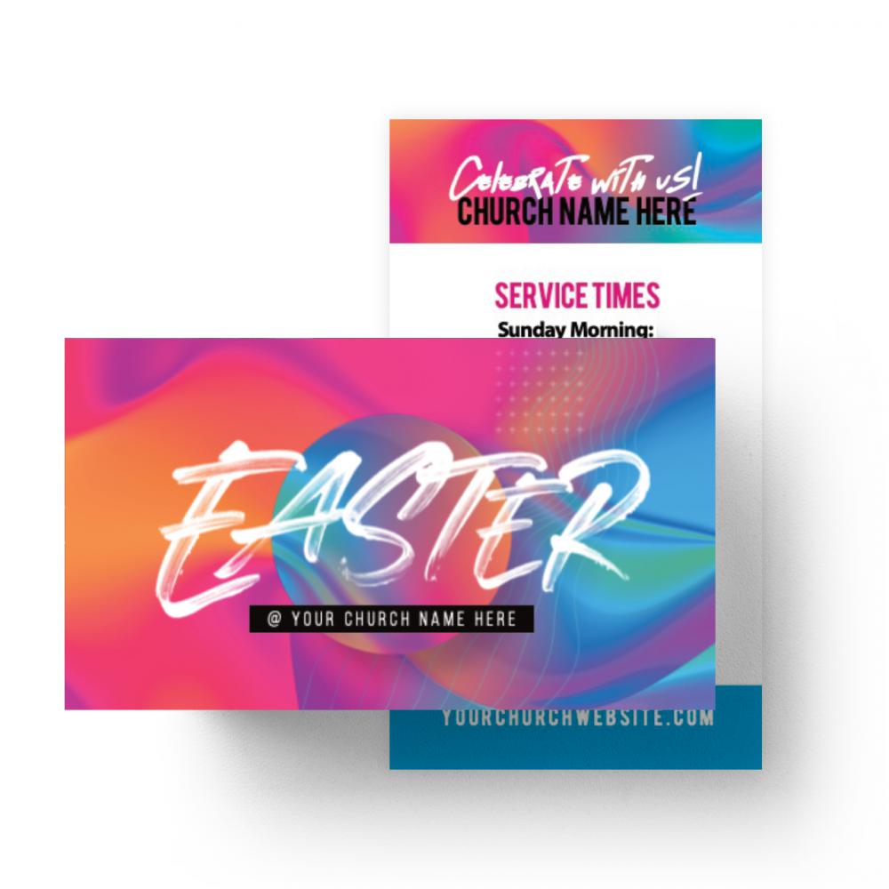 Easter Colorful - Mini Invitation Card