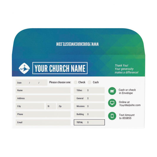 Gradient Service - Short Flap Offering Envelope
