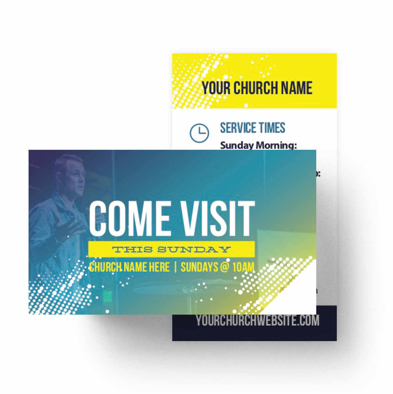 Come Visit This Sunday - Mini Invitation Card